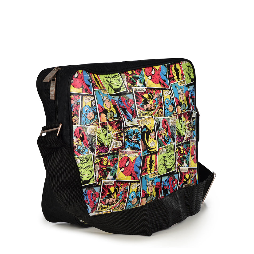 RETRO MARVEL COMICS ALLOVER CHARACTER MESSENGER BAG - Life Soleil