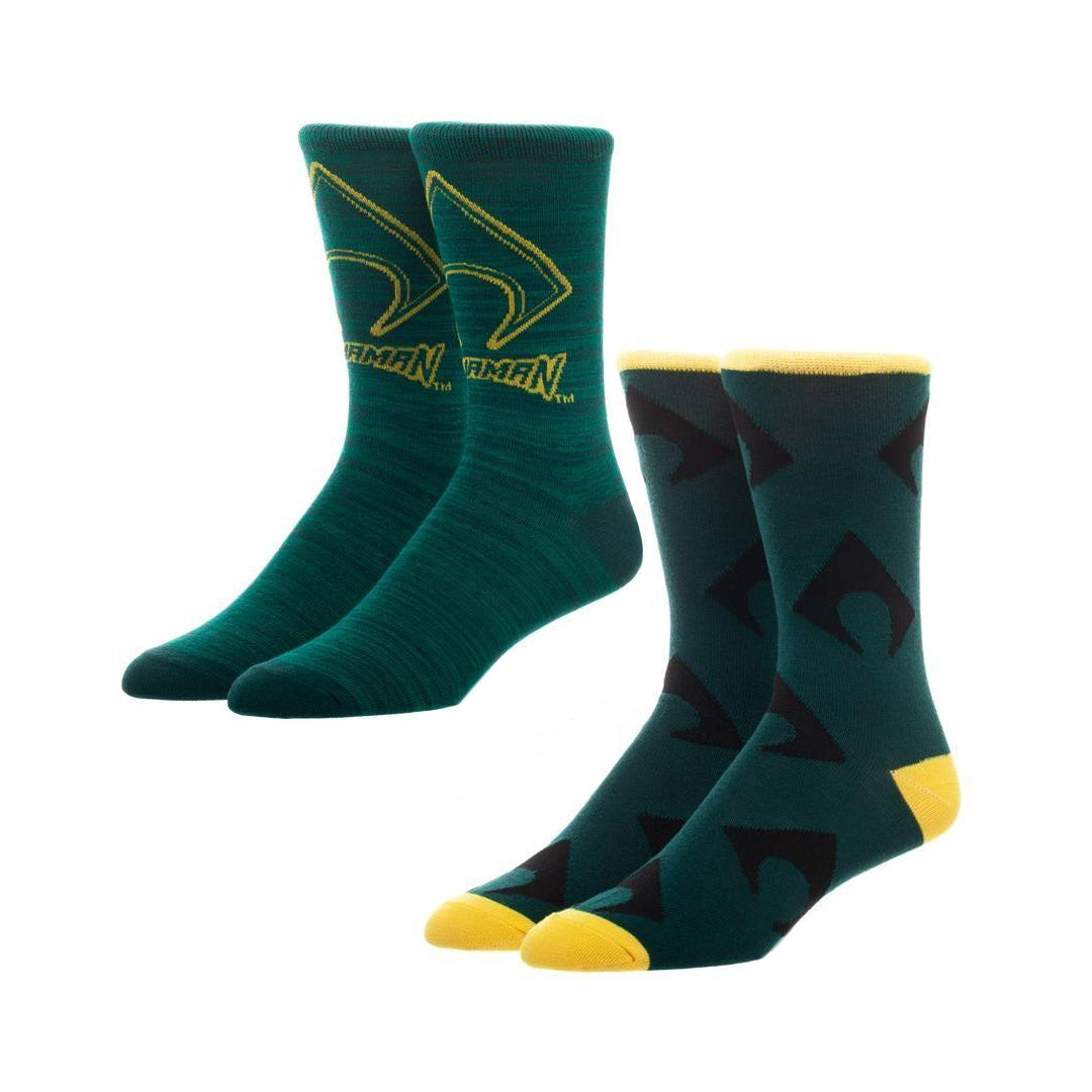 DC COMICS AQUAMAN 2 PACK CREW SOCKS - Life Soleil