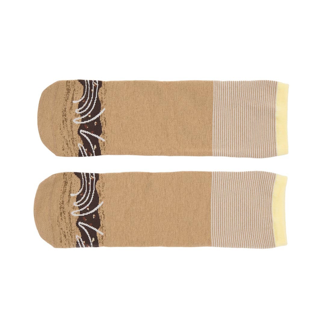 SUKENO CHOCOLATE GLAZED DOUGHNUT SOCKS - Life Soleil