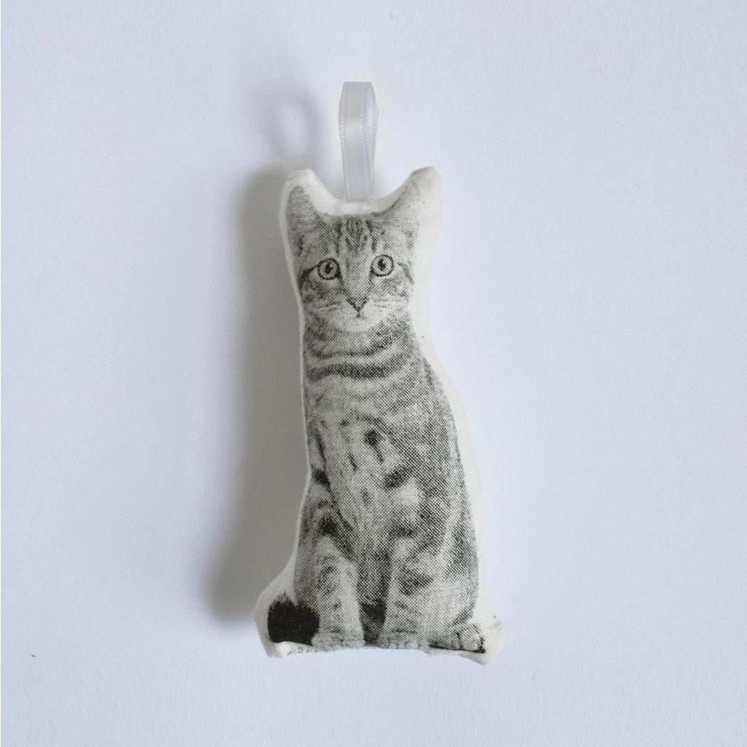 SILKSCREEN CAT ORNAMENT - Life Soleil