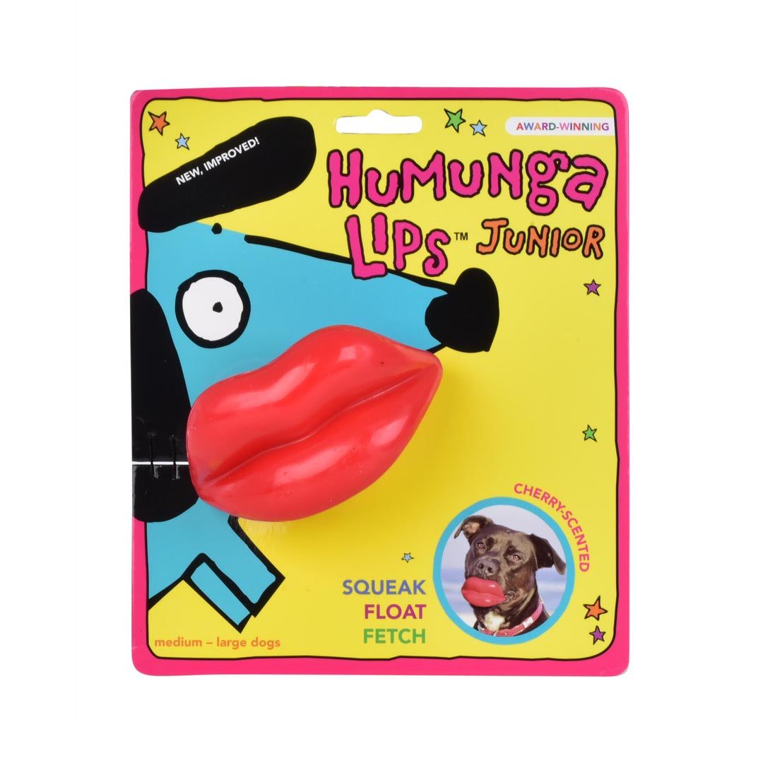 HUMUNGA LIPS SQUEAK FLOAT FETCH DOG TOY - Life Soleil